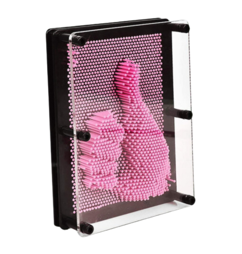 EMERGE Pin Art Sculpture Impression 3D Toy (Pink) – Emergestores